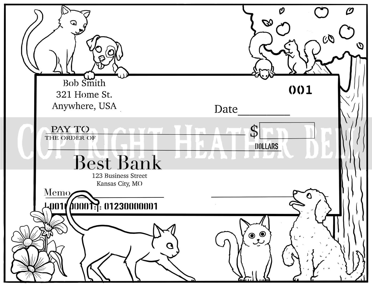 Coloring Book Pages / Line Art – Heather Bell