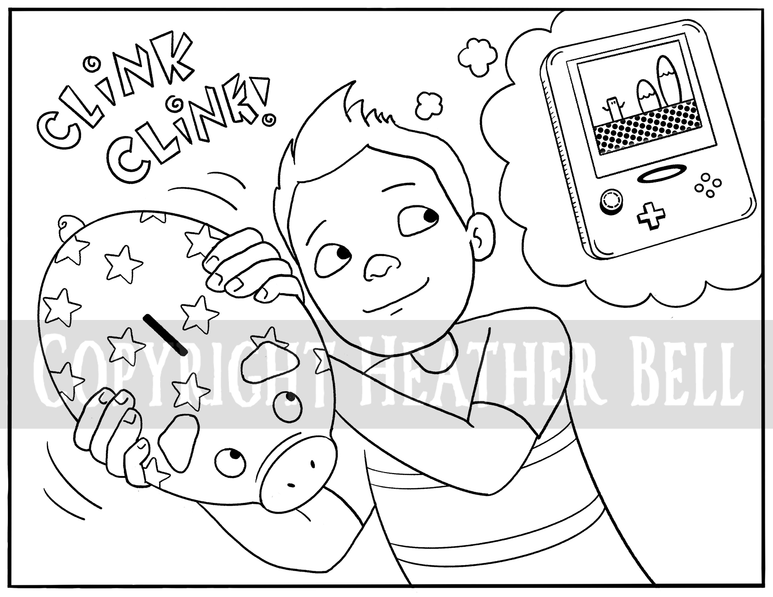 Coloring Book Pages / Line Art – Heather Bell